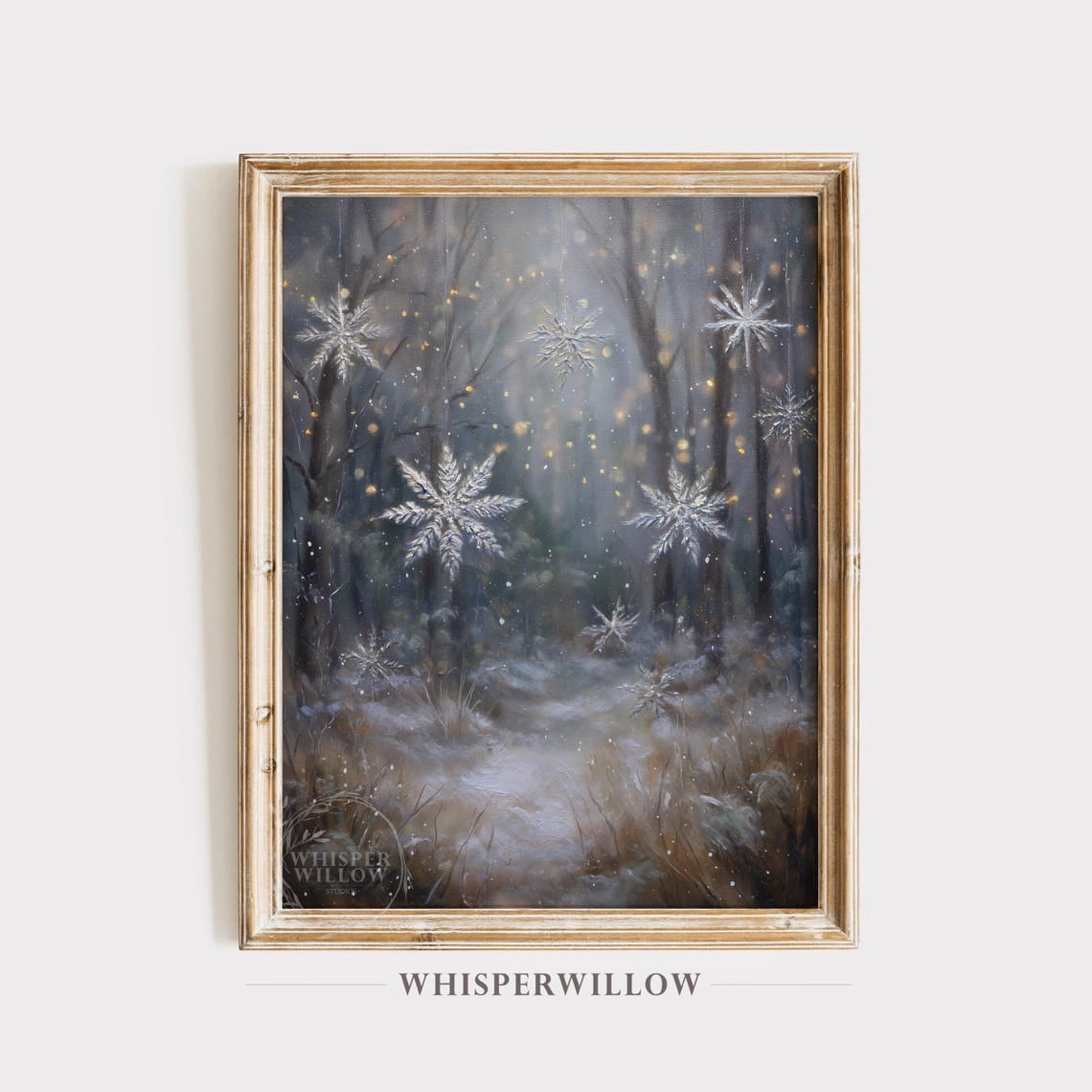 Magical Snowflake Forest Art, Able, Twinkle Snowy Woods, Enchanting ...