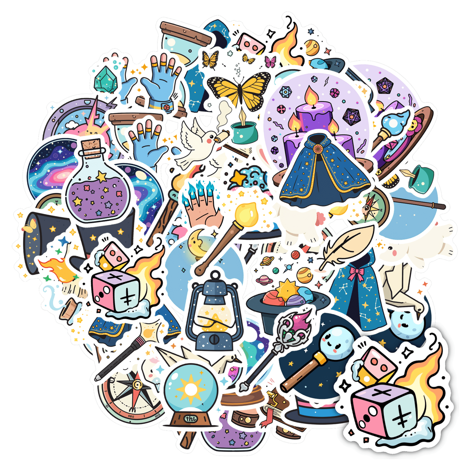 Magical Stickers Stationery Stickers Enchanting Kids Stickers Toy ...