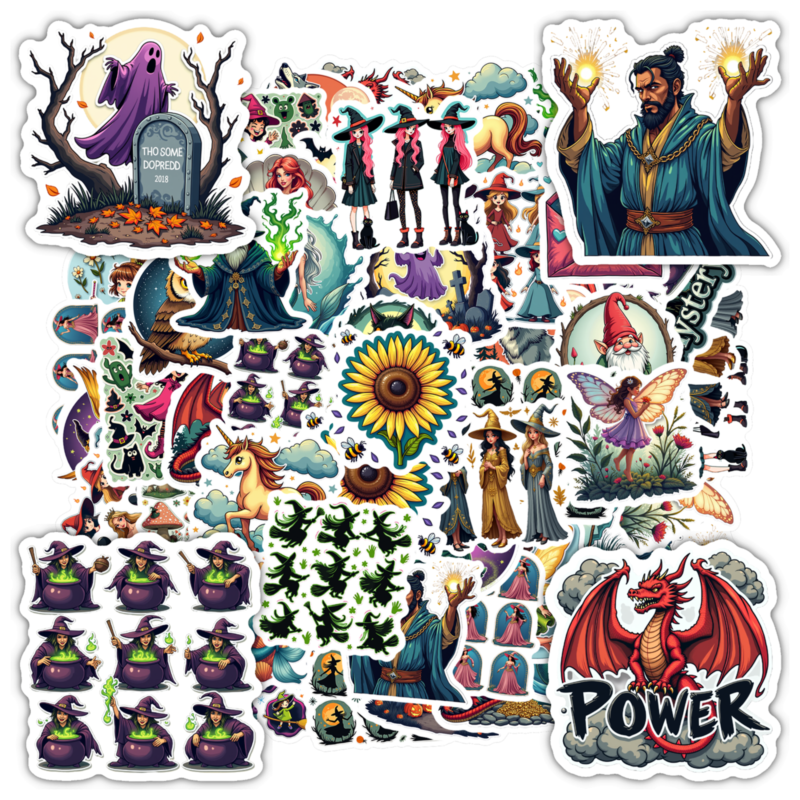 Magical Stickers Teacher Reward Stickers Mythical Kids Stickers Toy ...