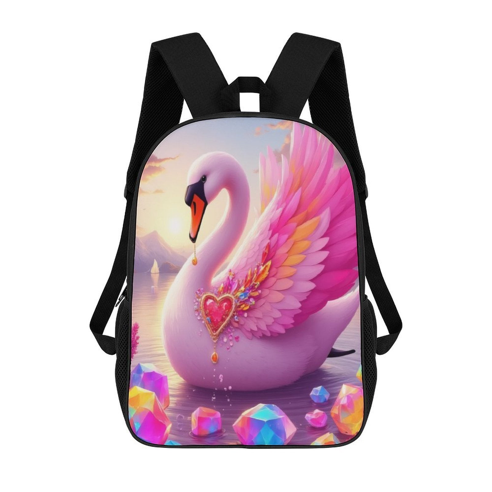 Magical Swan with Gems 3D Print 17in adolescent Backpack knapsack ...