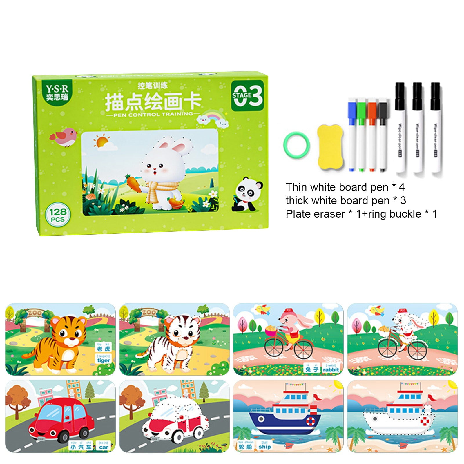 Magical Tracing Set - Reusable Pen And Eraser - Practice Tracing Books For Kids Tracing Sets ...