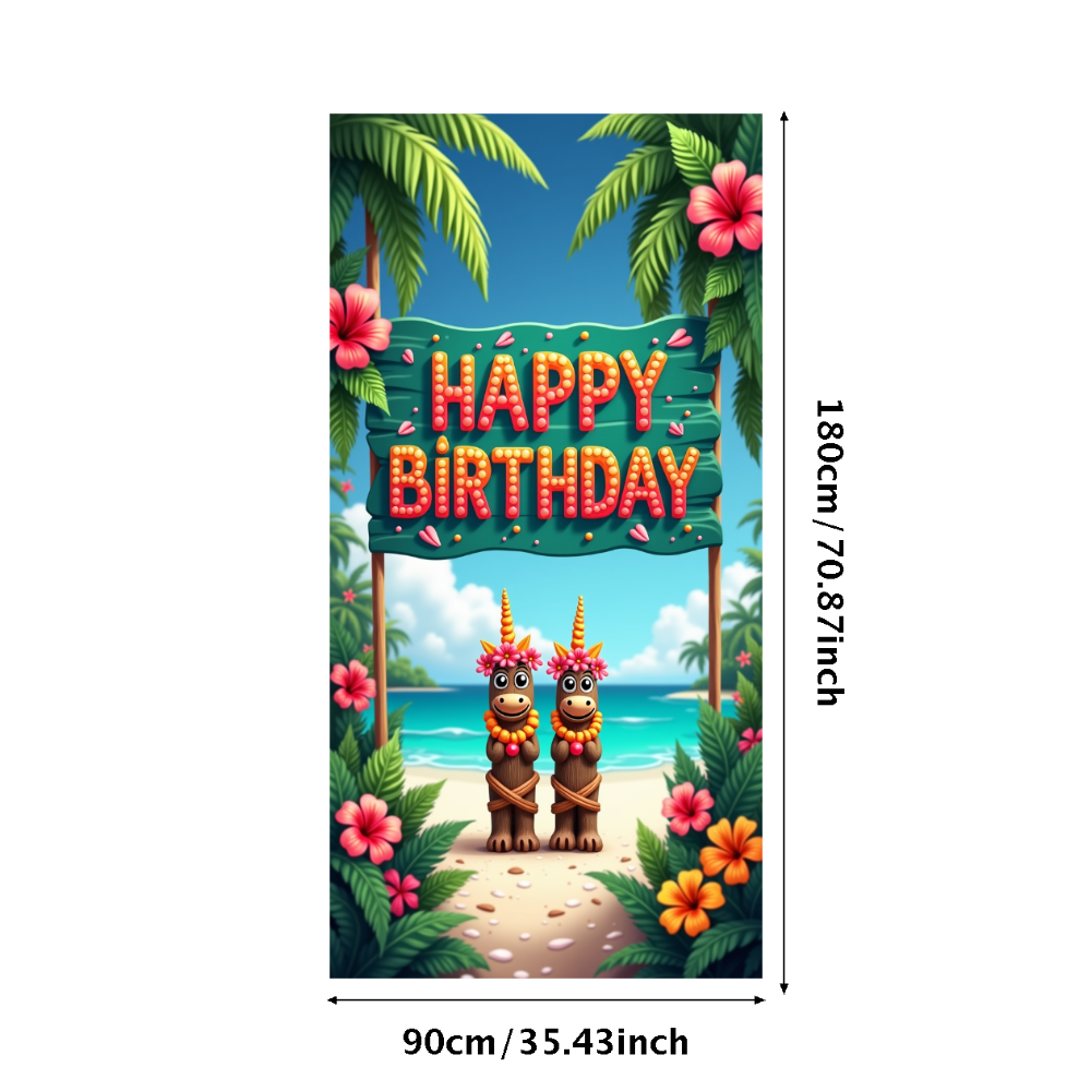 Magical Unicorn Themed Happy Birthday Banner Party Decoration ...