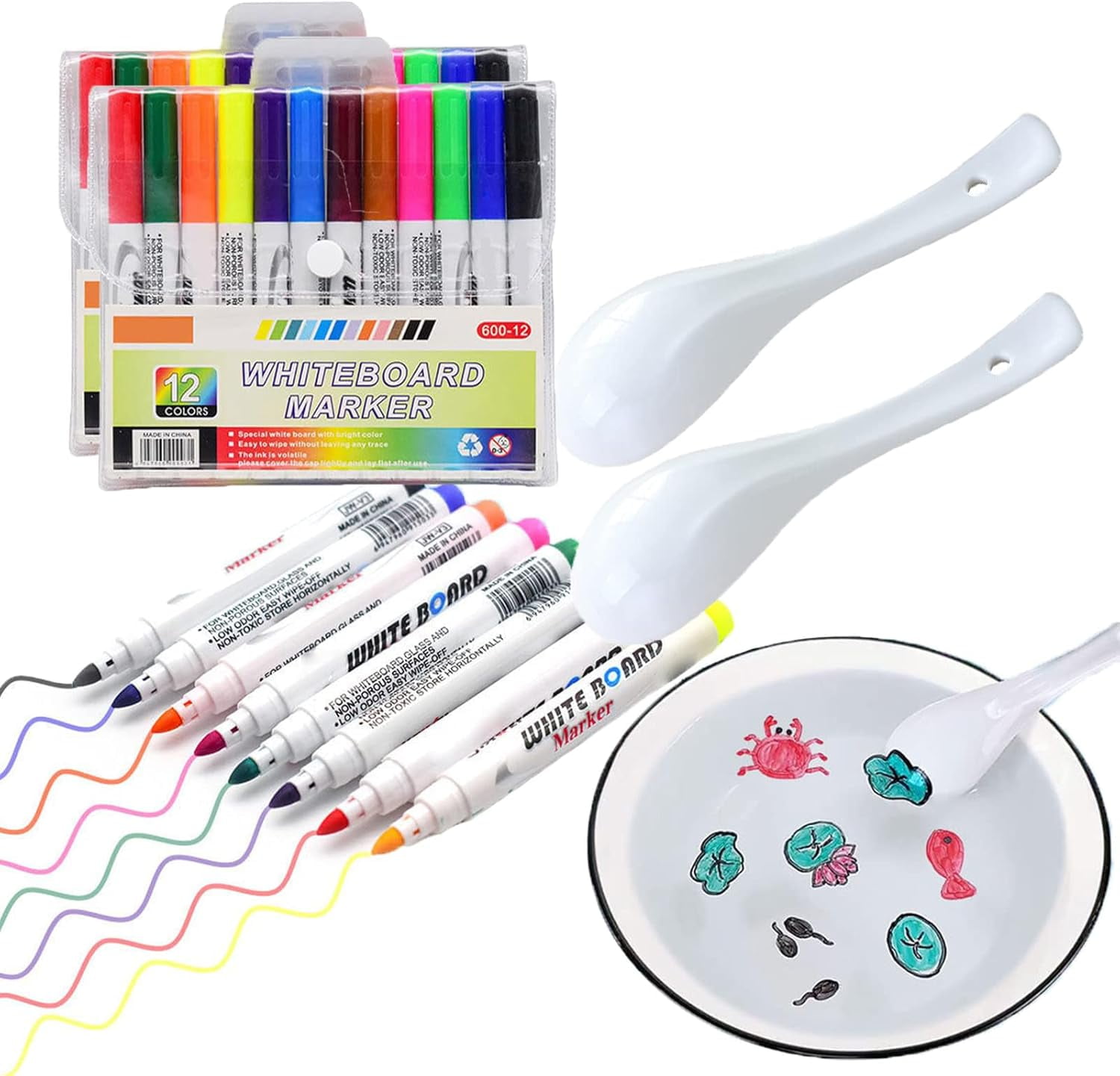 Magical Water Painting Pen, 8/12Colors A Watercolor Pen That Can Float ...