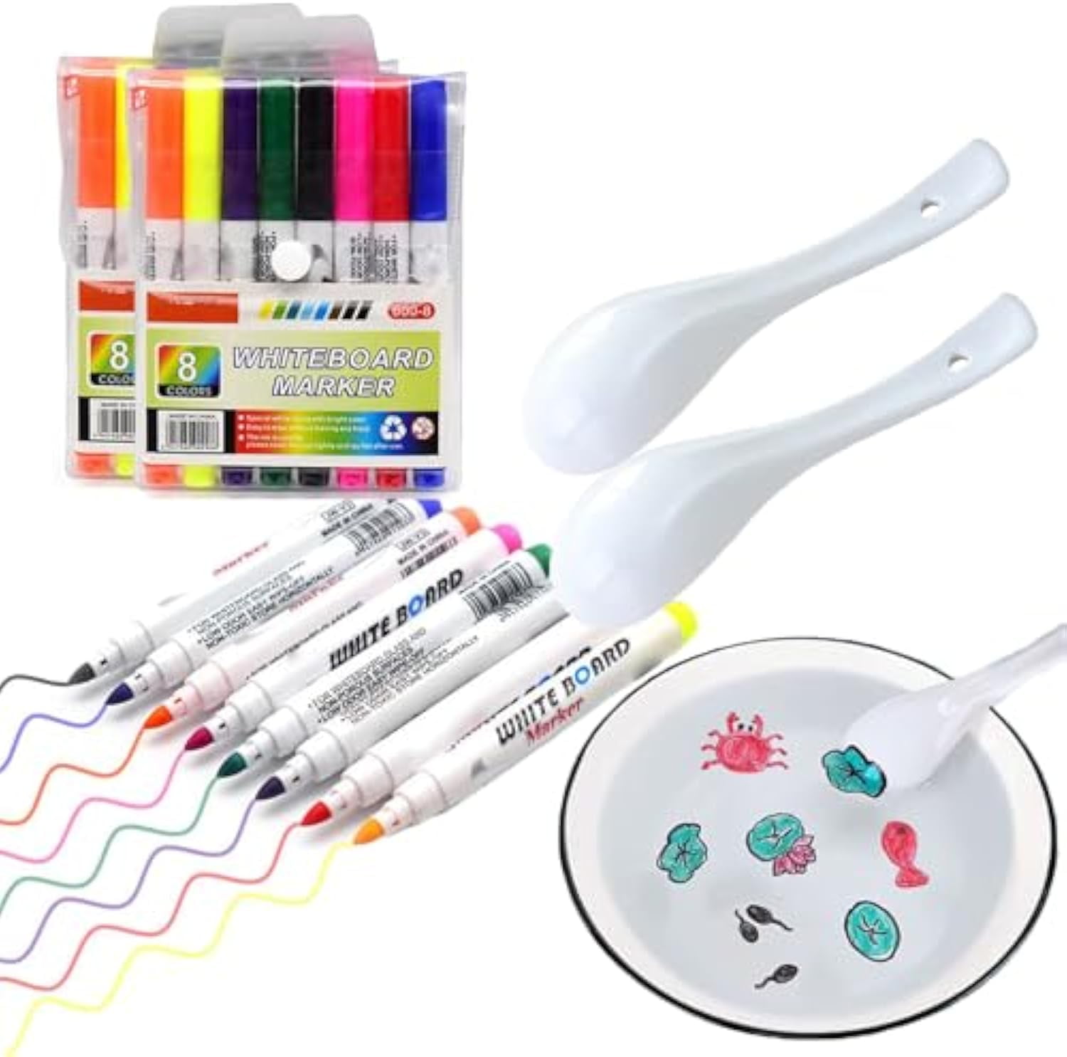 Magical Water Painting Pen, 8/12Colors A Watercolor Pen That Can Float ...