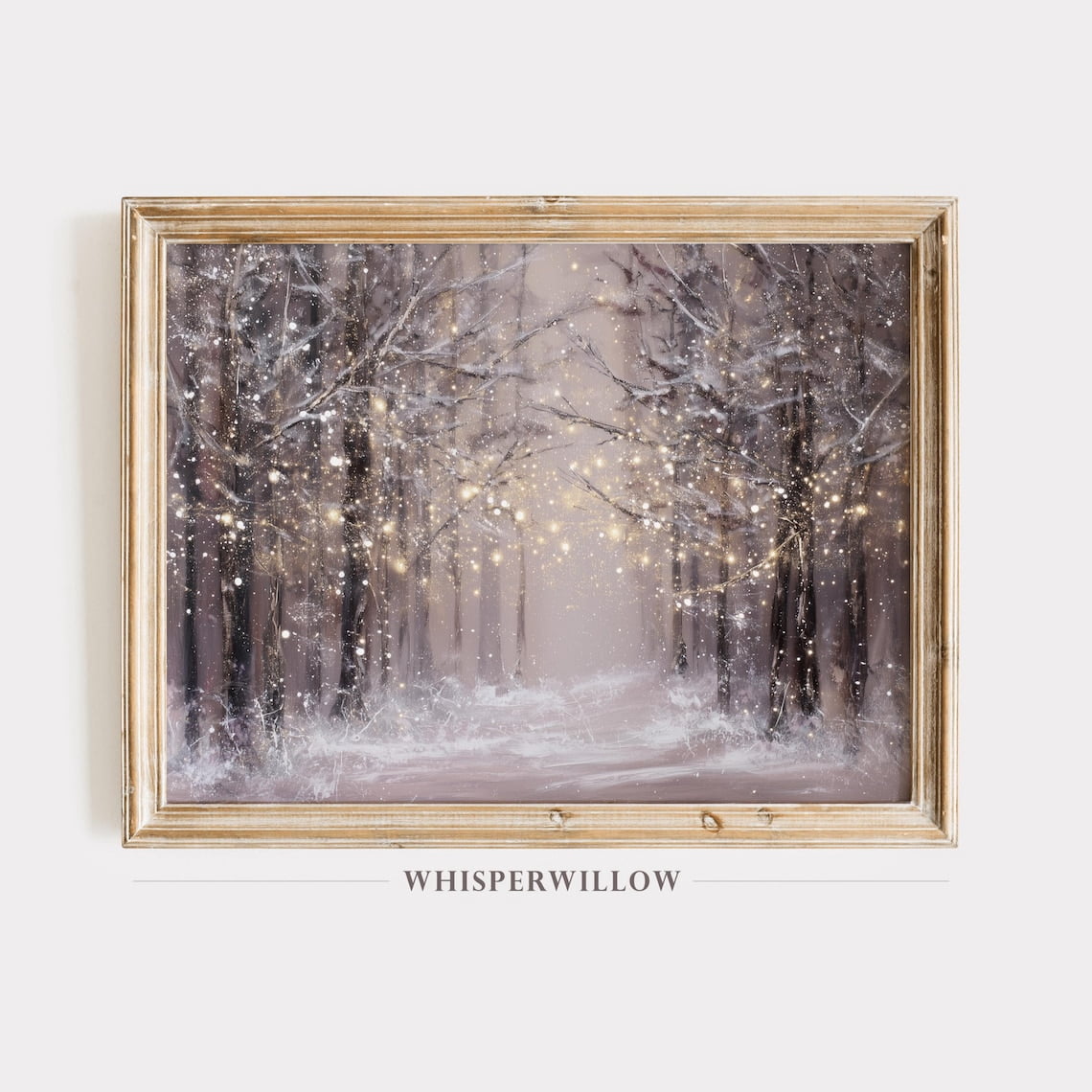 Magical Winter Forest Lights, Able, Twinkle Snowy Woods, Enchanting ...