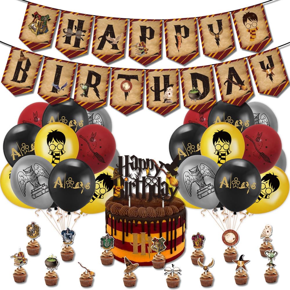 Magical Wizard Theme Party Decorations Harry TVS1 Birthday Supplies ...