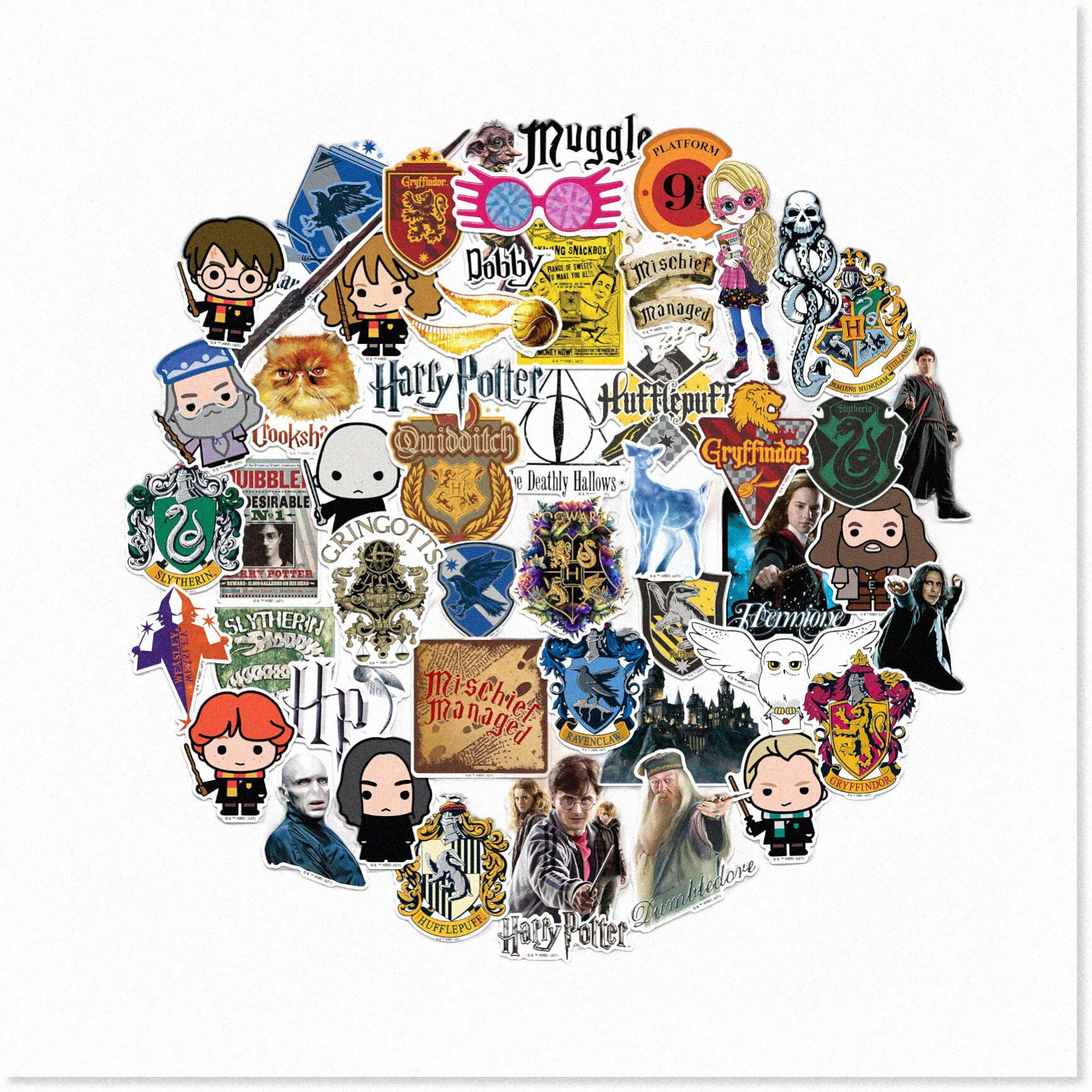 Magical Wizarding World Sticker Collection - Enchanting Die Cut Vinyl ...