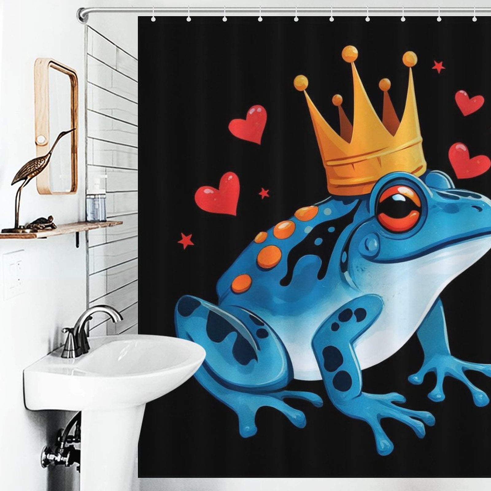 Magical fairytale Frog prince Shower Curtains for Bathroom Showers Bath ...
