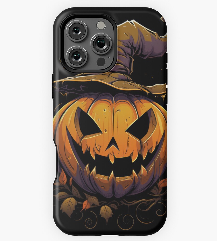 Magical pumpkins in hats Halloween fun and fright GA6257 Phone Case for ...