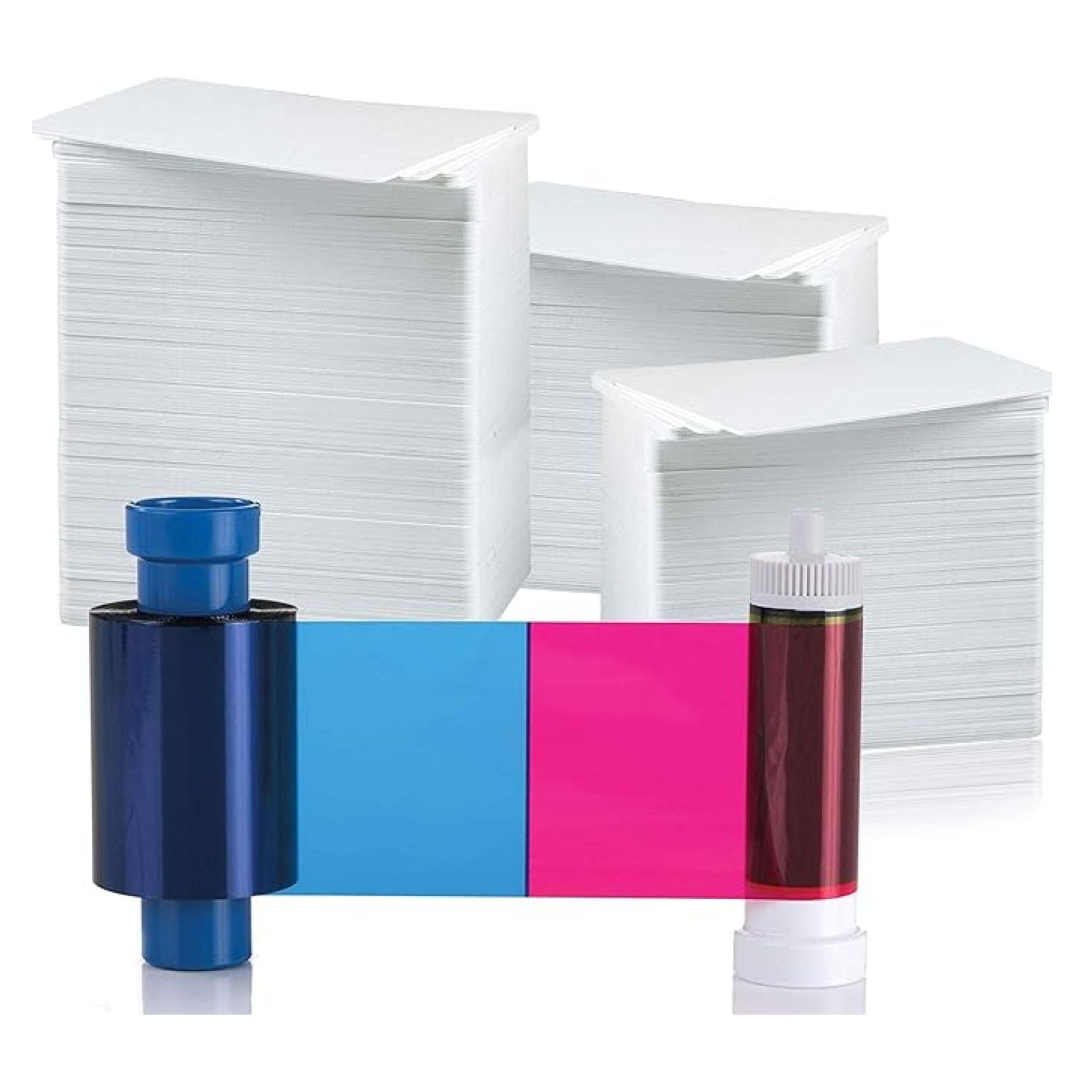 Magicard MA100YMCKO Ribbon & PVC Card Bundle - 100 Prints - for Rio Pro ...