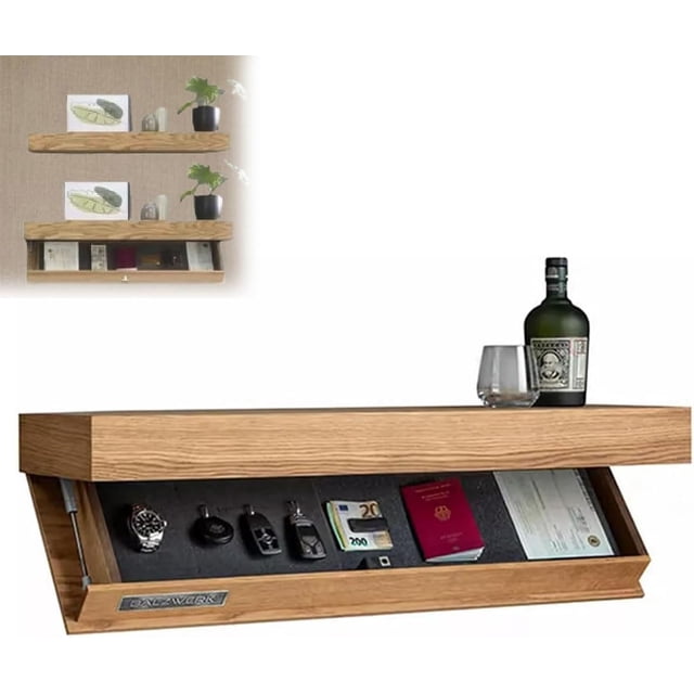 Magicflap Designer Shelf with Secret Compartment, Concealed Floating ...