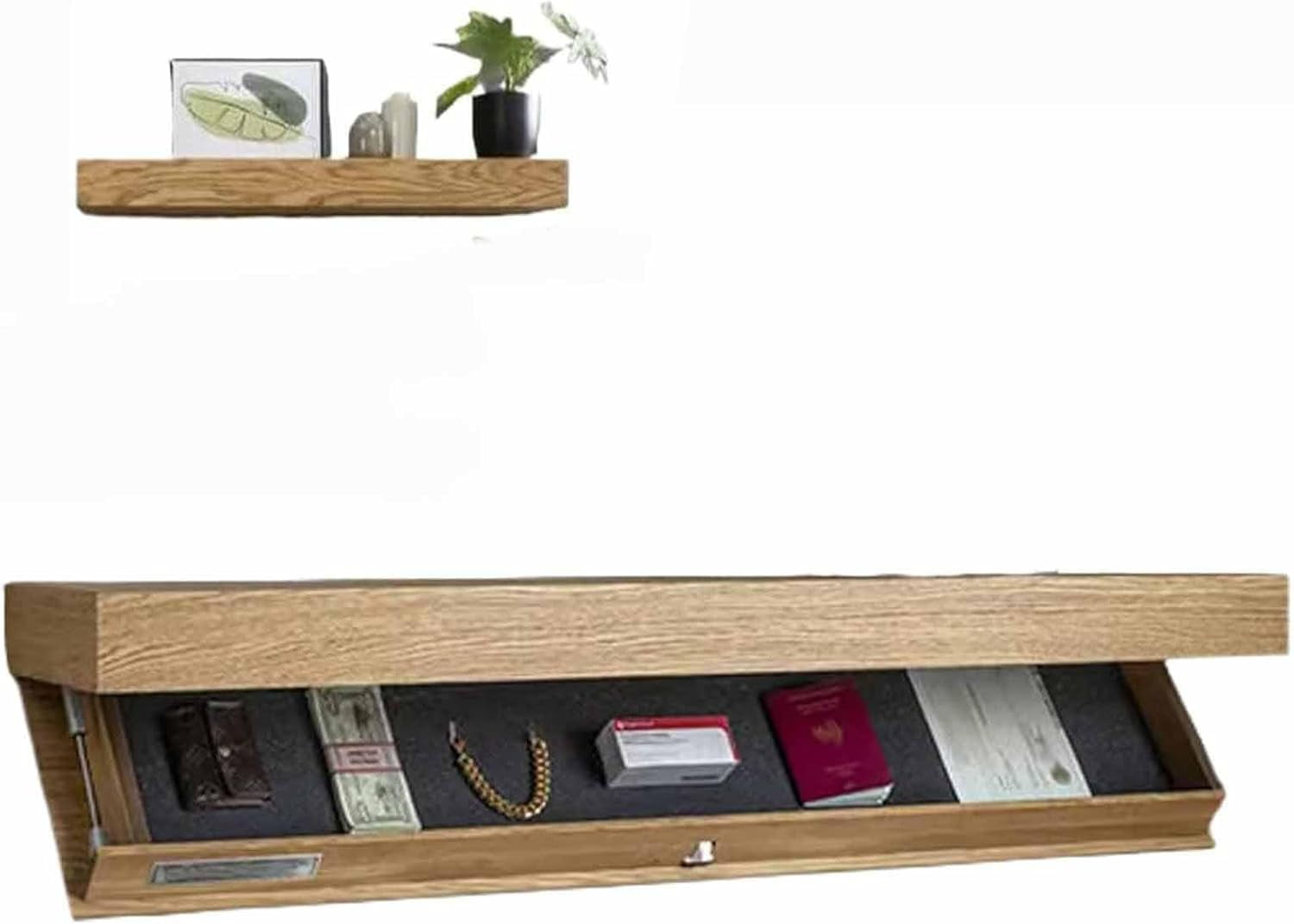 Magicflap Designer Shelf with Secret Compartment,Concealed Floating ...
