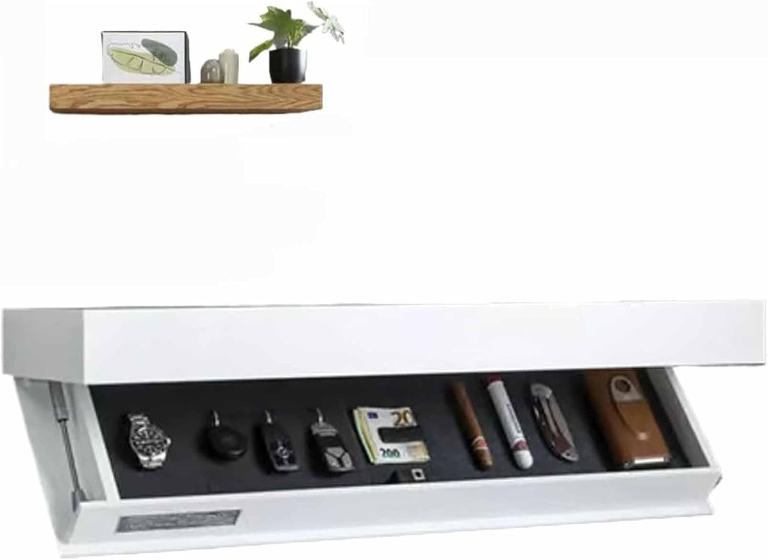 Magicflap Designer Shelf with Secret Compartment,Concealed Floating ...