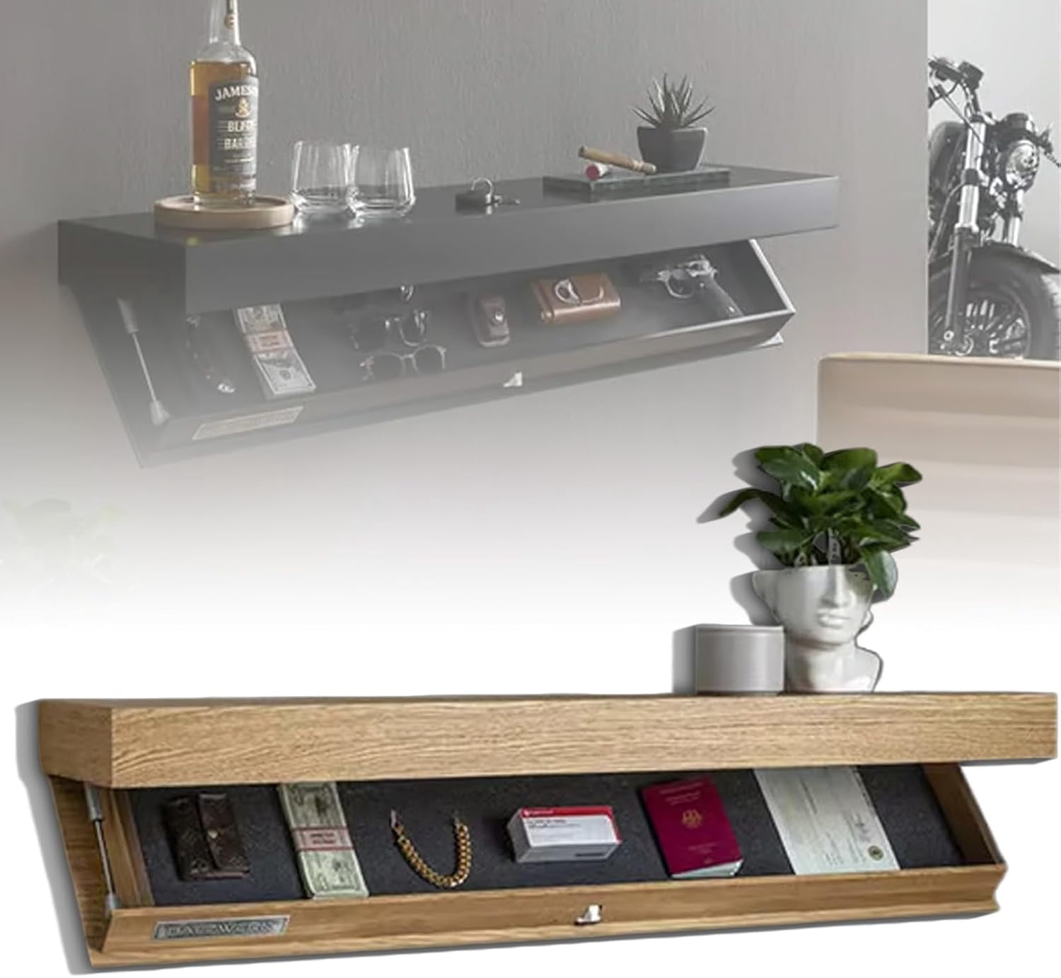Magicflap Designer Shelf with Secret Compartment, New Concealed ...