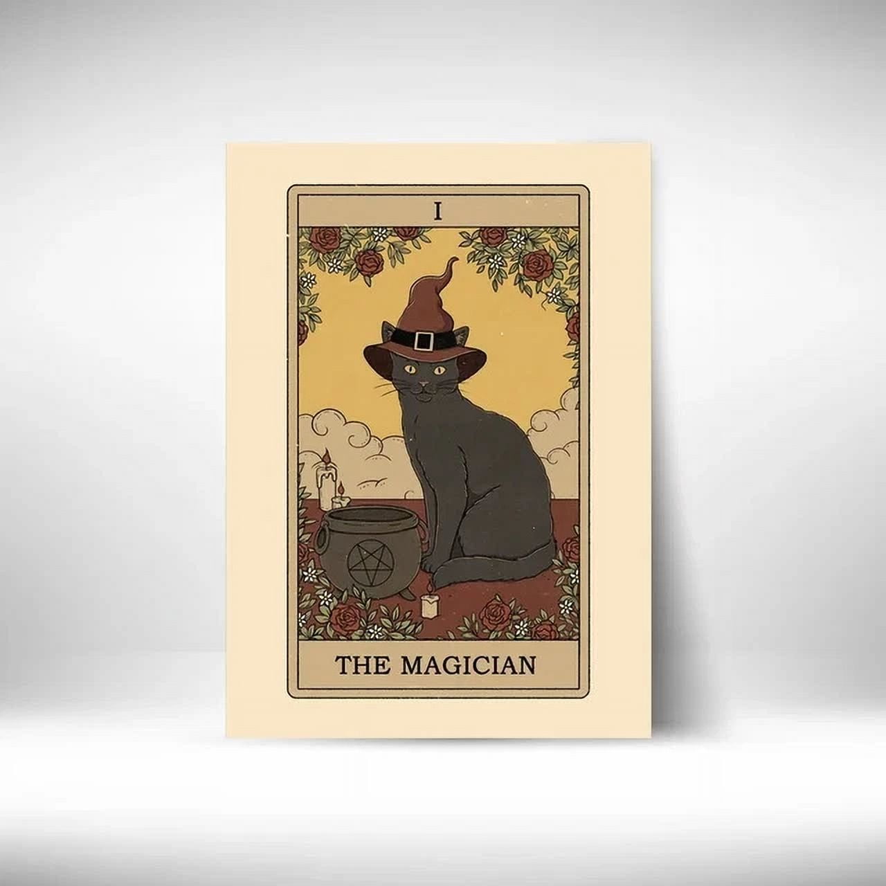 The Magician Cats Tarot Posters, Cat-Themed Tarot Card Art Prints NO ...