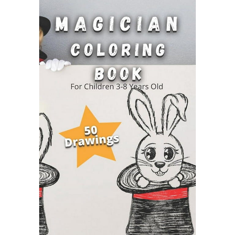 magic trick coloring book