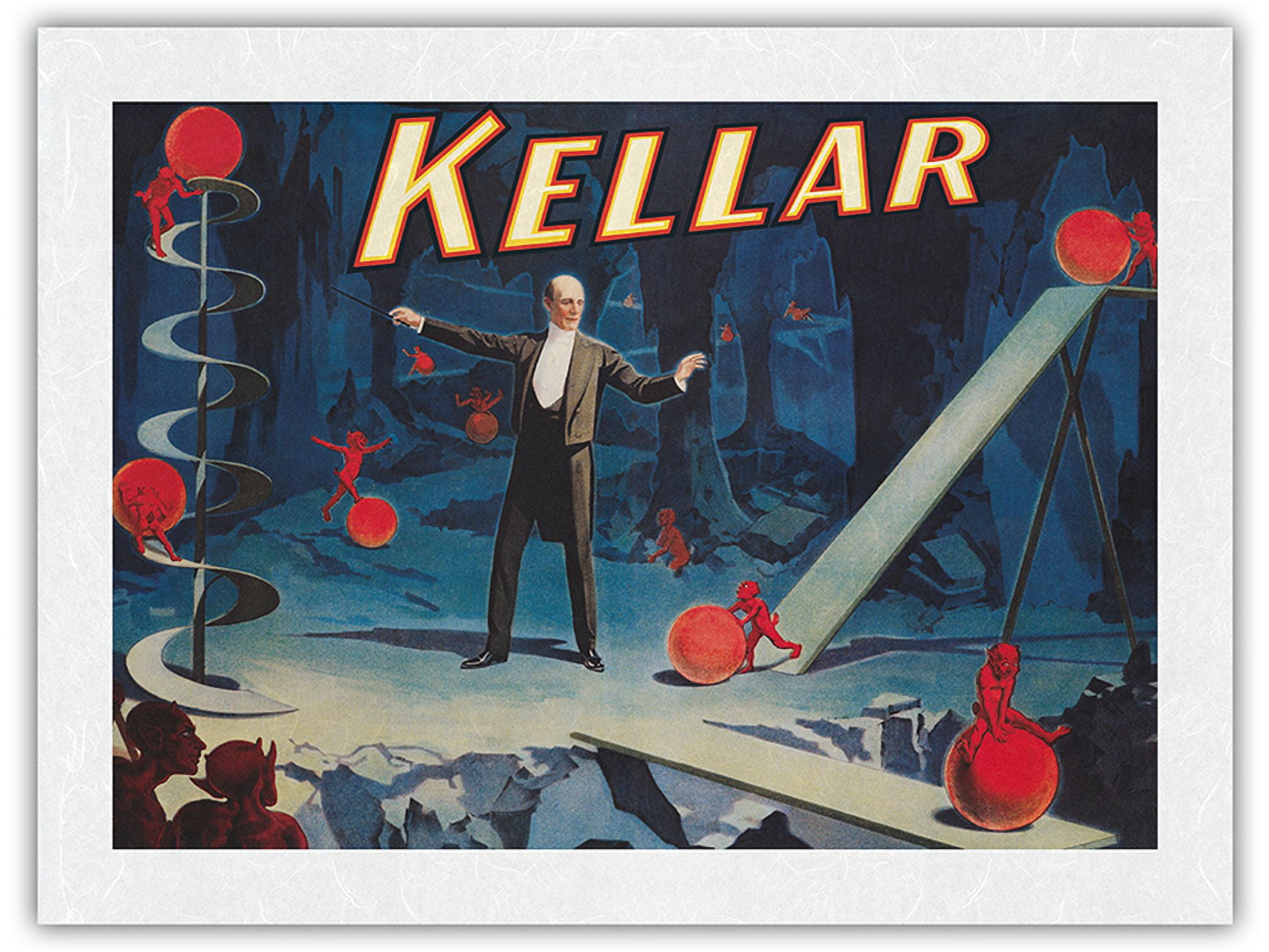 Magician Harry Kellar - Demon Globe Trick - Vintage Magic Poster c.1902 ...