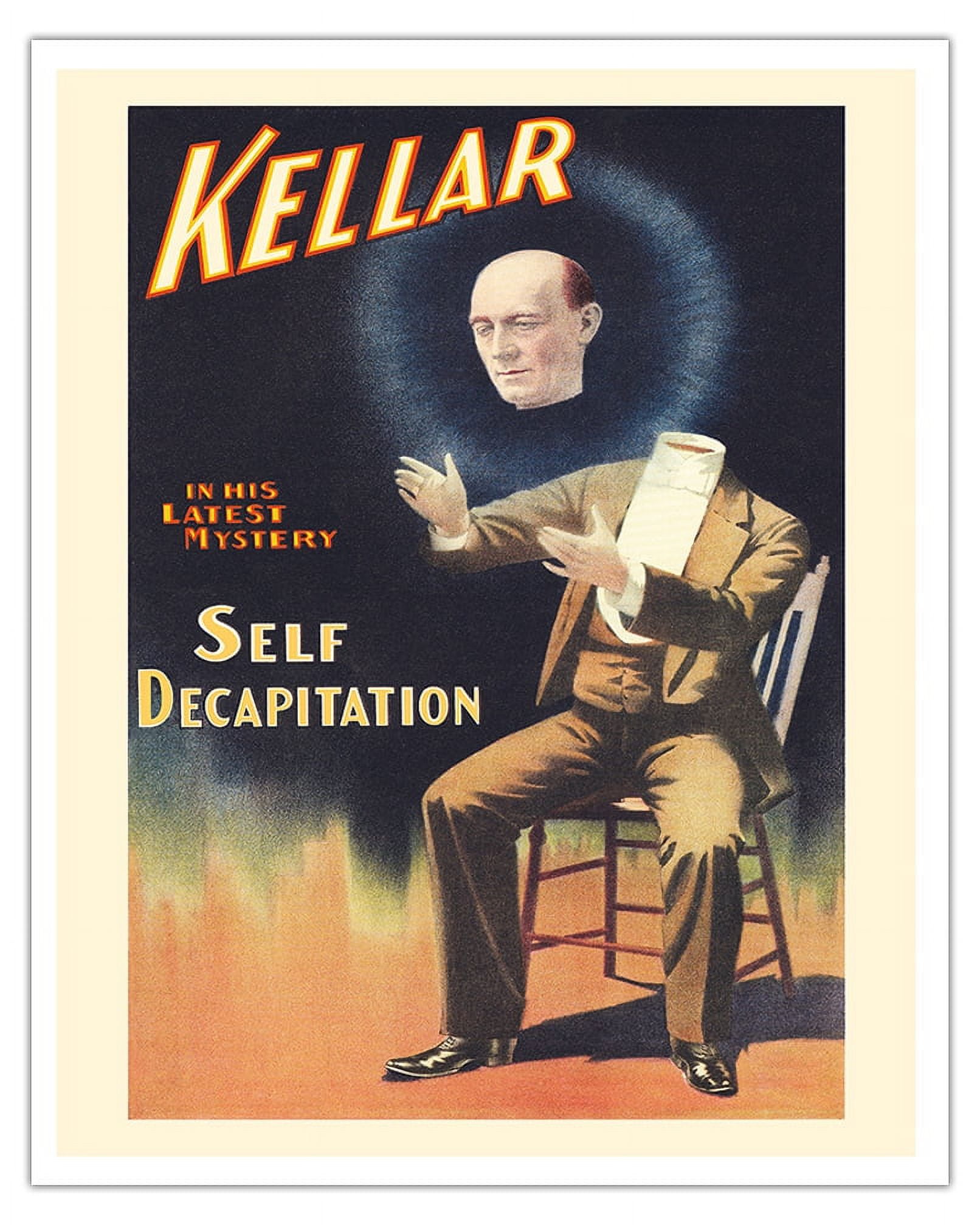 Magician Harry Kellar - In His Latest Mystery - Self Decapitation ...