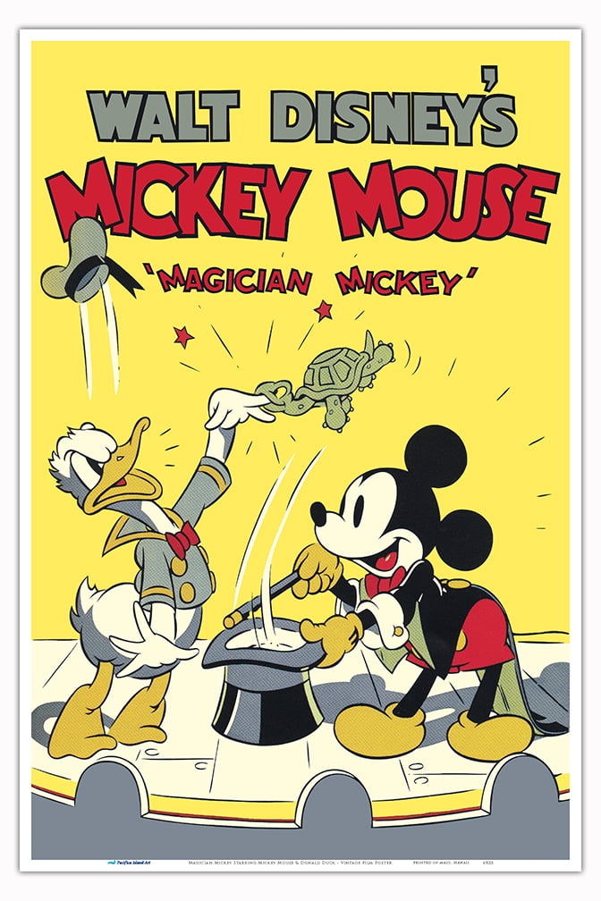 Magician Mickey - Starring Mickey Mouse & Donald Duck - Vintage Film ...