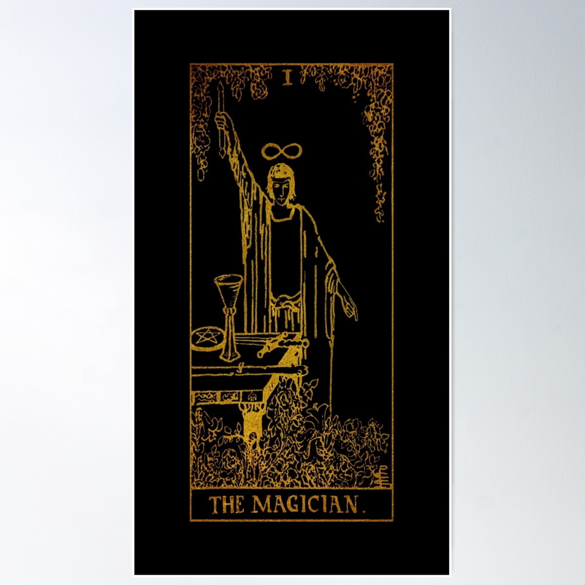 The Magician Tarot Card | Gold And Black | Major Arcana Of The Rws Deck ...
