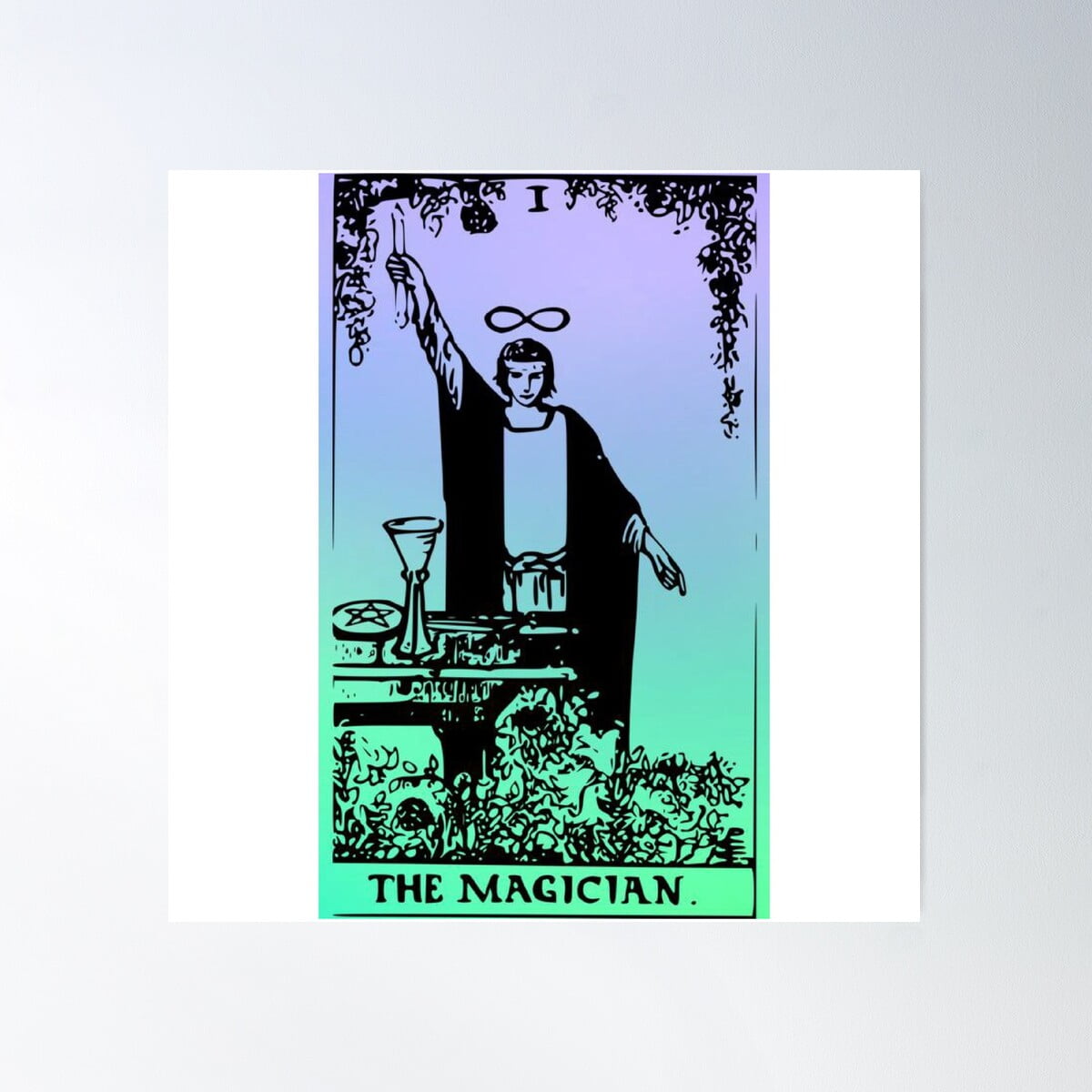 Magician Tarot Poster Wall Art, Modern Wall Decor For Living Room ...