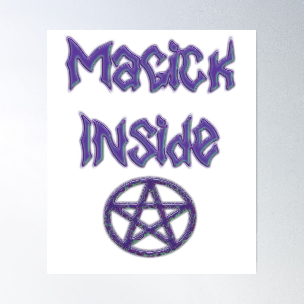 Magickally Inclined Poster Wall Art, Modern Wall Decor For Living Room Bedroom, 24x36 UNFRAMED ...