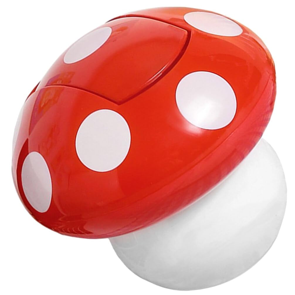 Magiclulu Mini Mushroom Trash Can Kawaii Trash Bin With Swing Lid Tiny ...