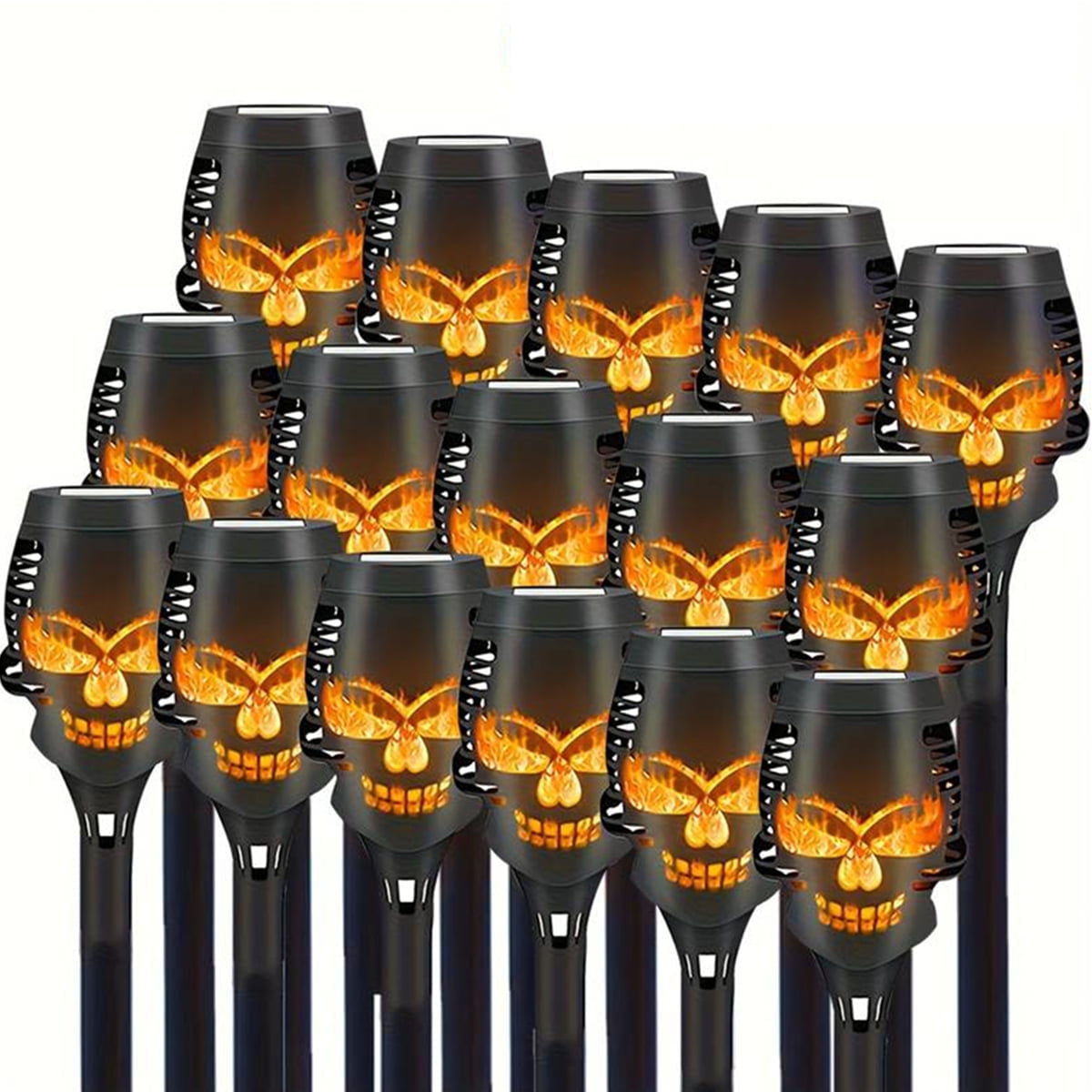 Magicorange 16 Pack Solar Torch Lights, Flickering Flame Solar Lights ...