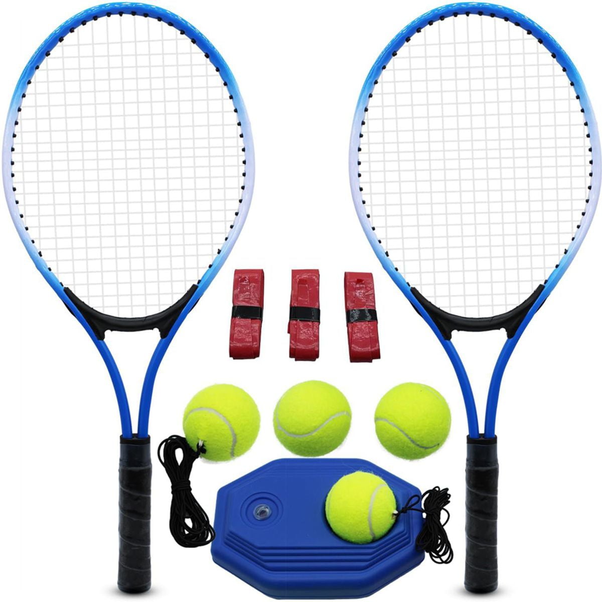Magicorange Tennis Racket Set of 2 for Adult, 27 inch Tennis Racquets ...