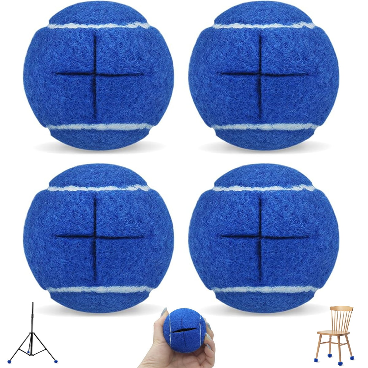 Magicorange 4 Pack Precut Tennis Balls for Furniture Legs and Floor ...