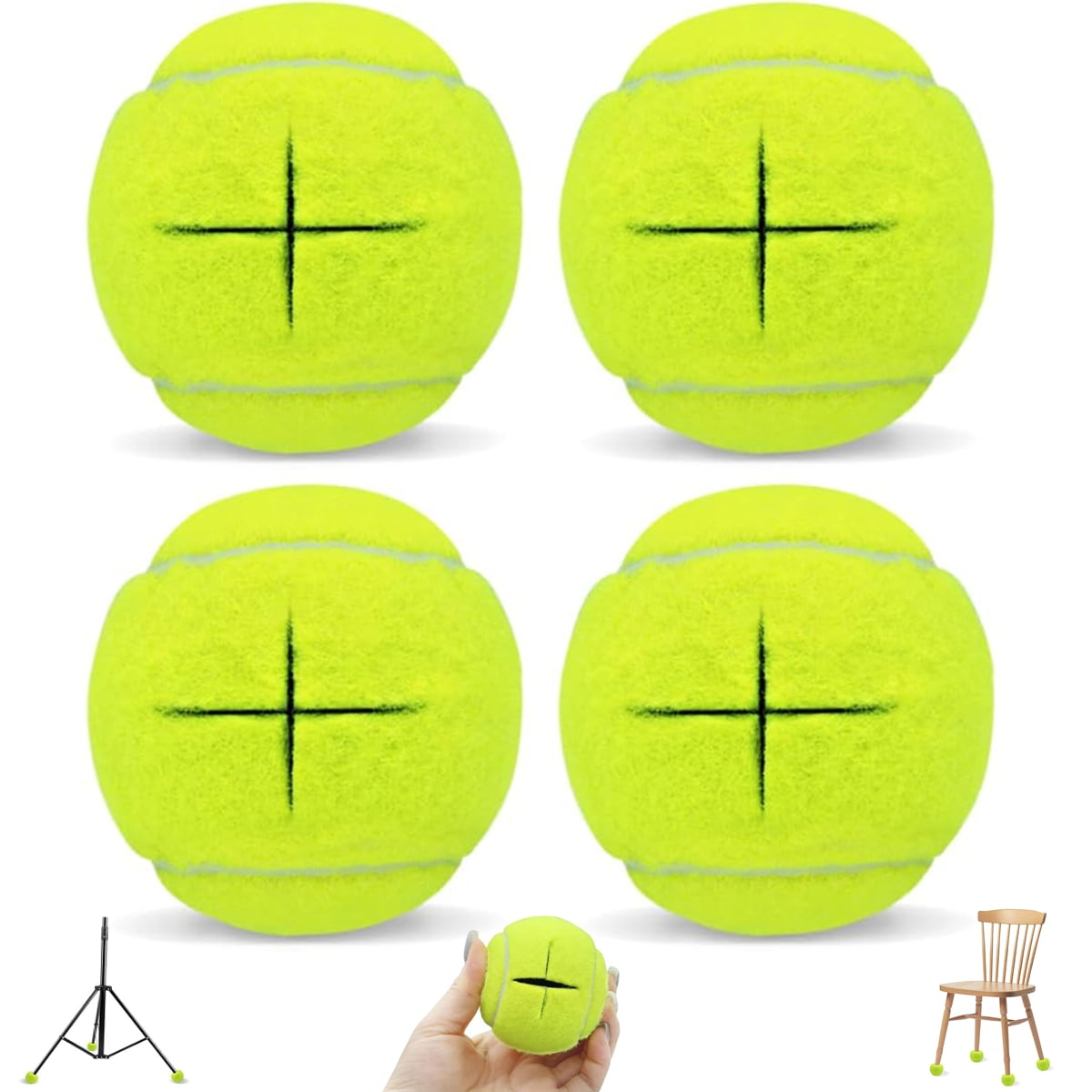 Magicorange 4 Pack Precut Tennis Balls for Furniture Legs and Floor ...
