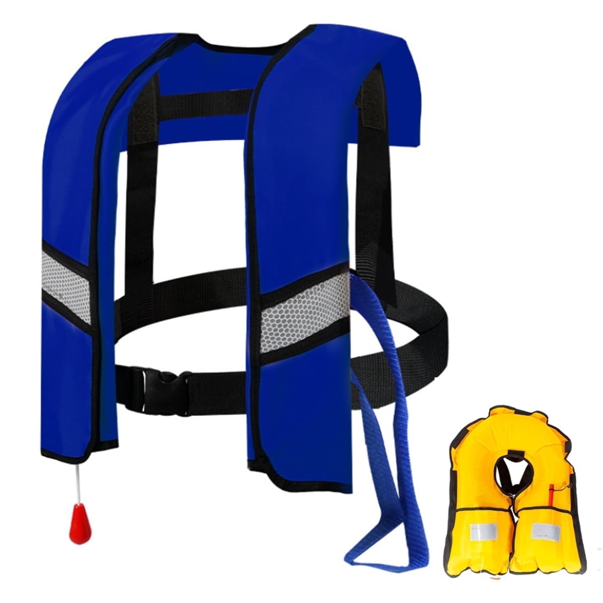 Magicorange, Adult Inflatable Life Jacket, Blue, with Whistle - Walmart.com