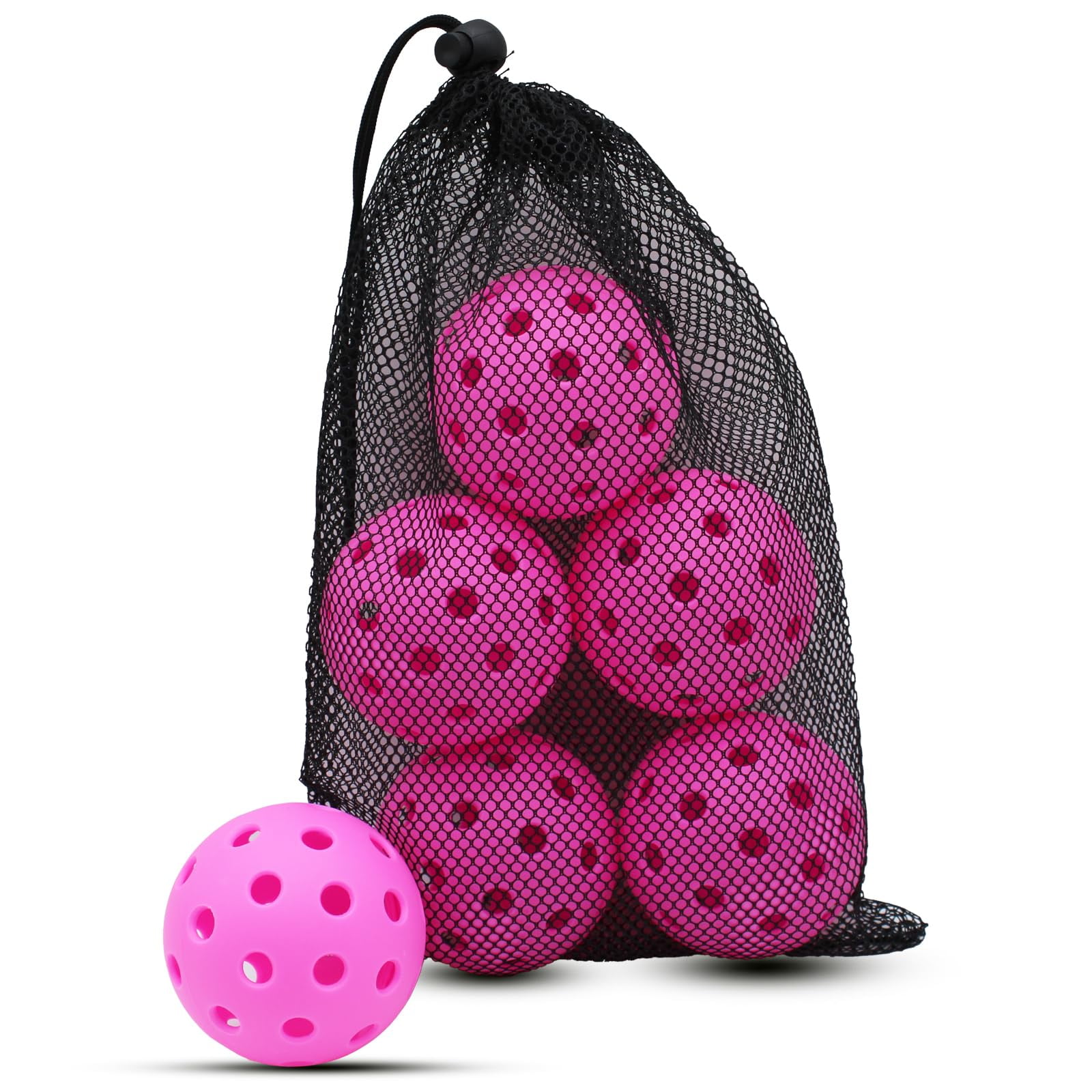 Magicorange Pickleball Balls, 40 Holes Outdoor Pickleballs, High ...