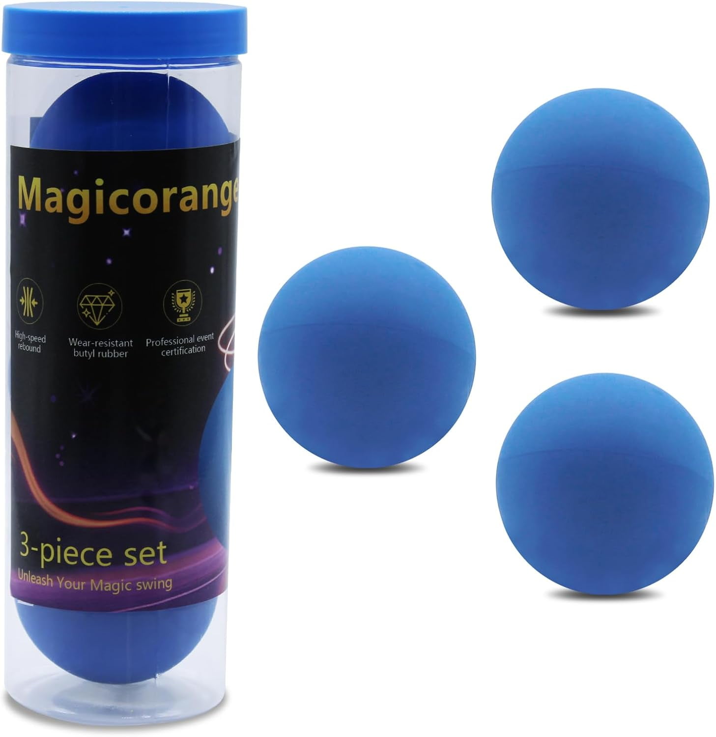 Magicorange Racquetball Balls 3 Pack, High Bounce Rubber Racquetballs ...
