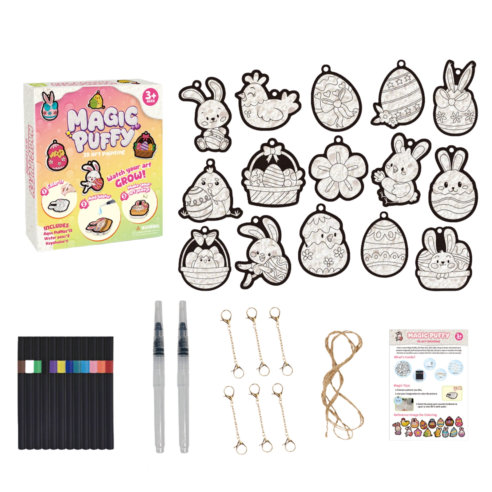 Magicpuffy Diy Foaming Texture Painting Toy, Stress Relief Craft Kit ...