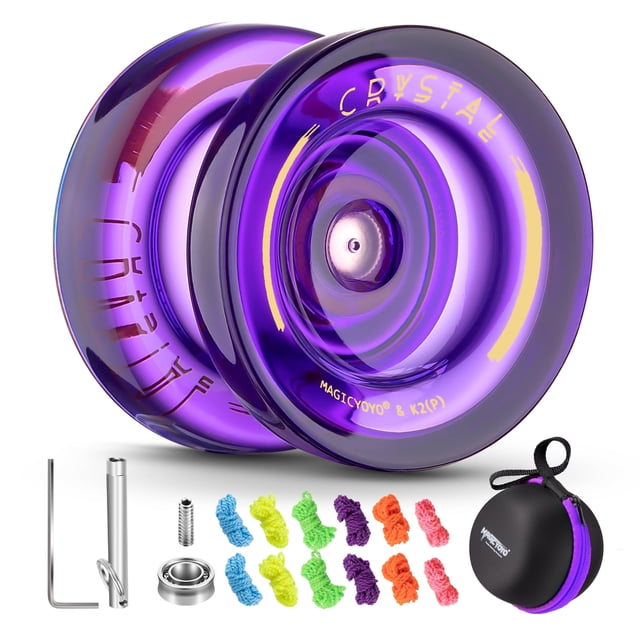 Magicyoyo Professional Responsive Yoyo K2 Crystal Purple, Dual Purpose ...