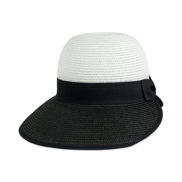 Magid Women's Two Tone Paper Straw Garden Sun Hat - Walmart.com