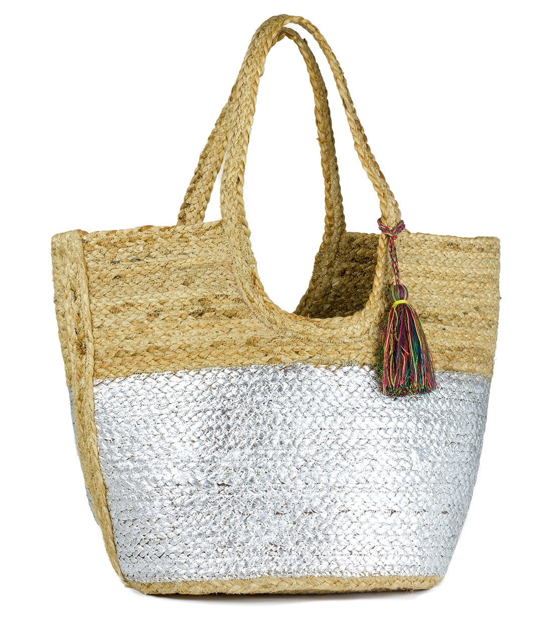 Magid Straw Jute Tote Bag - Walmart.com