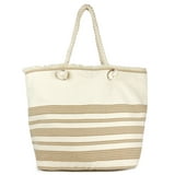 Magid Women's Spring Oversized Cotton Tote Bag with Rope Handle Natural ...