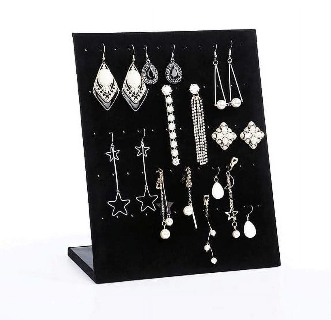 Magik L-Shape Velvet Jewelry Frame Tray Pad Earrings Board Display ...