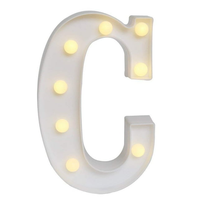 Magik Light up Letter LED Alphabet Number Symbol Plastic Battery ...