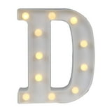 Magik LED Light up Letter D, Alphabet Number Symbol, Battery Operated ...