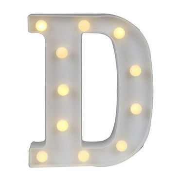 OTEMRCLOC Light up Letter LED Alphabet Number Symbol Plastic Battery ...