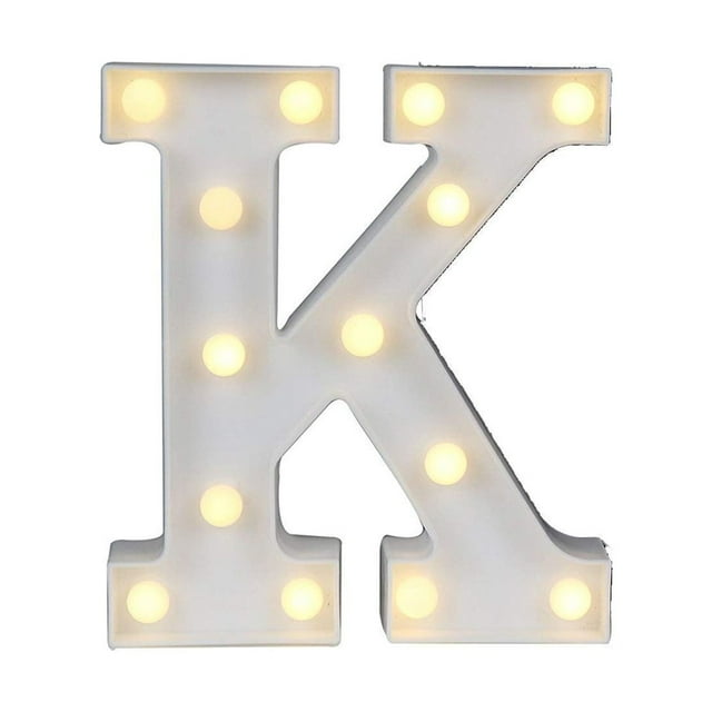 Magik Light up Letter LED Alphabet Number Symbol Plastic Battery ...
