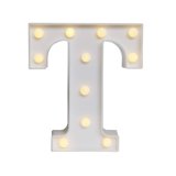 Magik Light Up Letter T, LED Alphabet Sign, Battery Operated, White ...