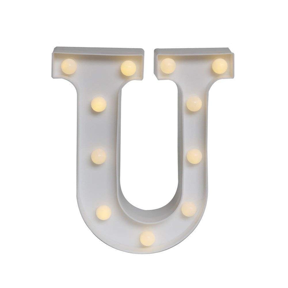 Magik Light Up Letter LED Sign, Battery Operated, Plastic, White ...