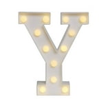 Magik Light Up LED Letter Y, Battery Operated Sign, White Light, Table ...