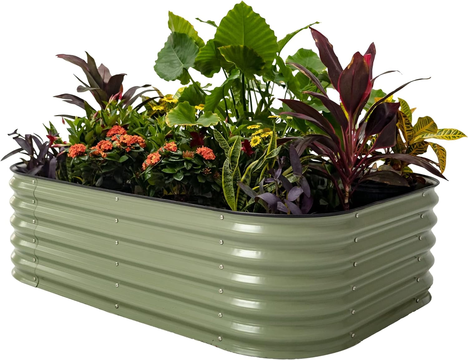 Magik Raised Garden Bed Kits, 17" Tall 6 in 1 Modular Metal Raised ...