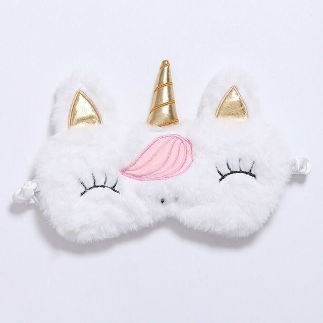 Magik Unicorn Eye Mask Soft Plush Sleep Masks Home Sleeping Blindfold ...