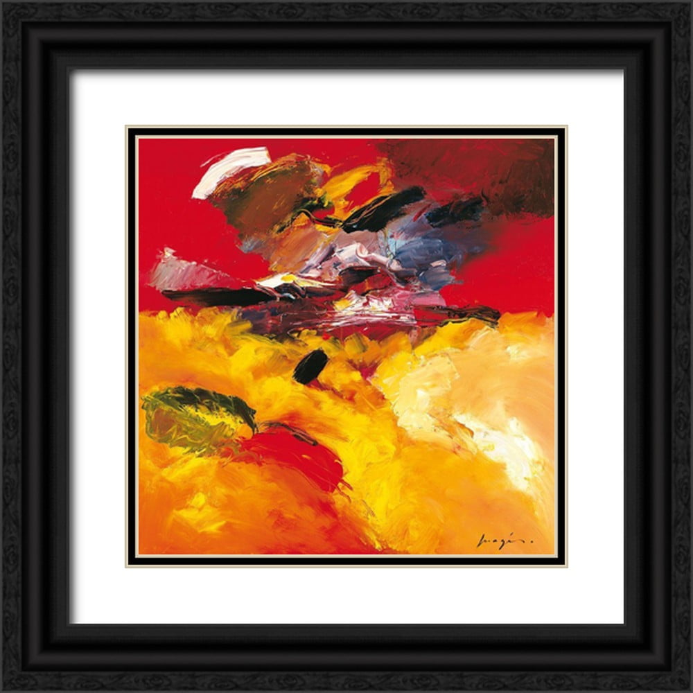 Magis, Pascal 12x12 Black Ornate Wood Framed with Double Matting Museum ...